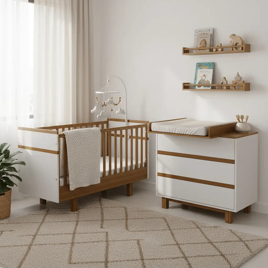Babybett Und Wickelkommode